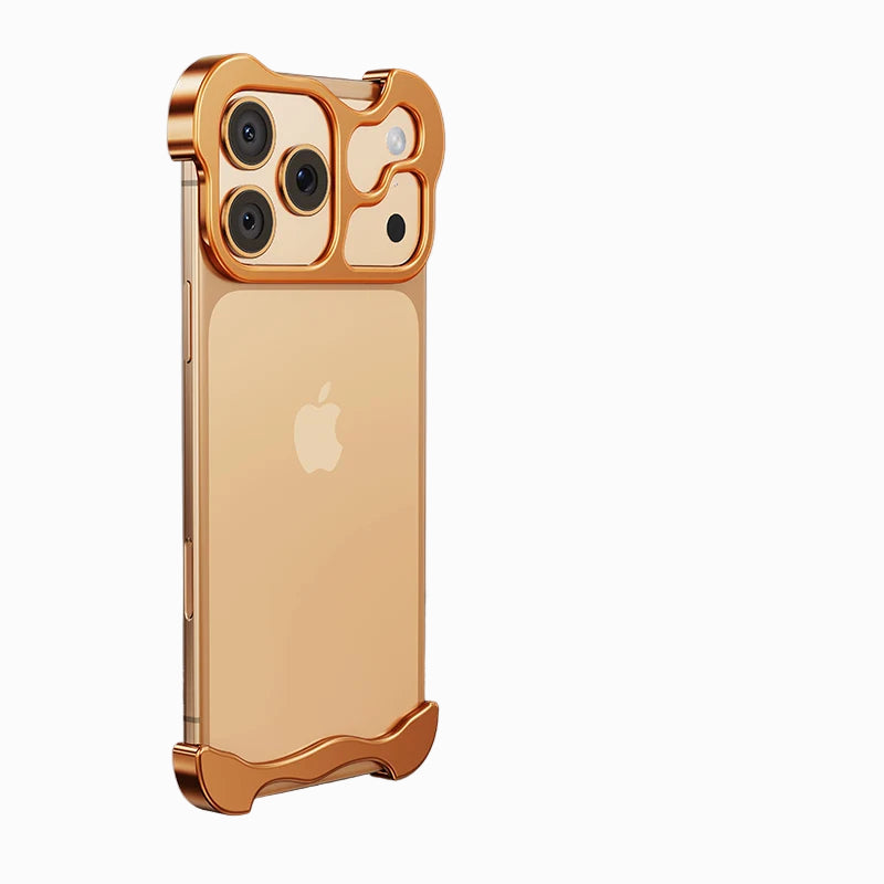 Luxury Aluminum Alloy iPhone Case – Ultra-Slim Borderless Frame Protection